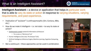 Making Intelligent Virtual Assistants a Reality | PPT