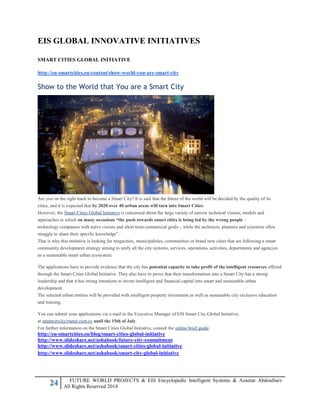 AI WORLD: I-World: EIS Global Innovation Platform: BIG Knowledge World vs. BIG Data World | PDF