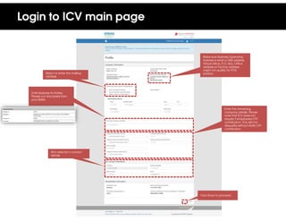 ICV Application guide | PPT
