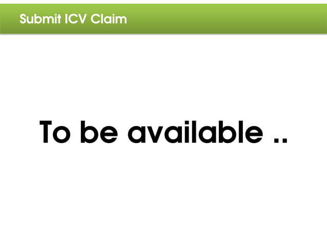 ICV Application guide | PPT
