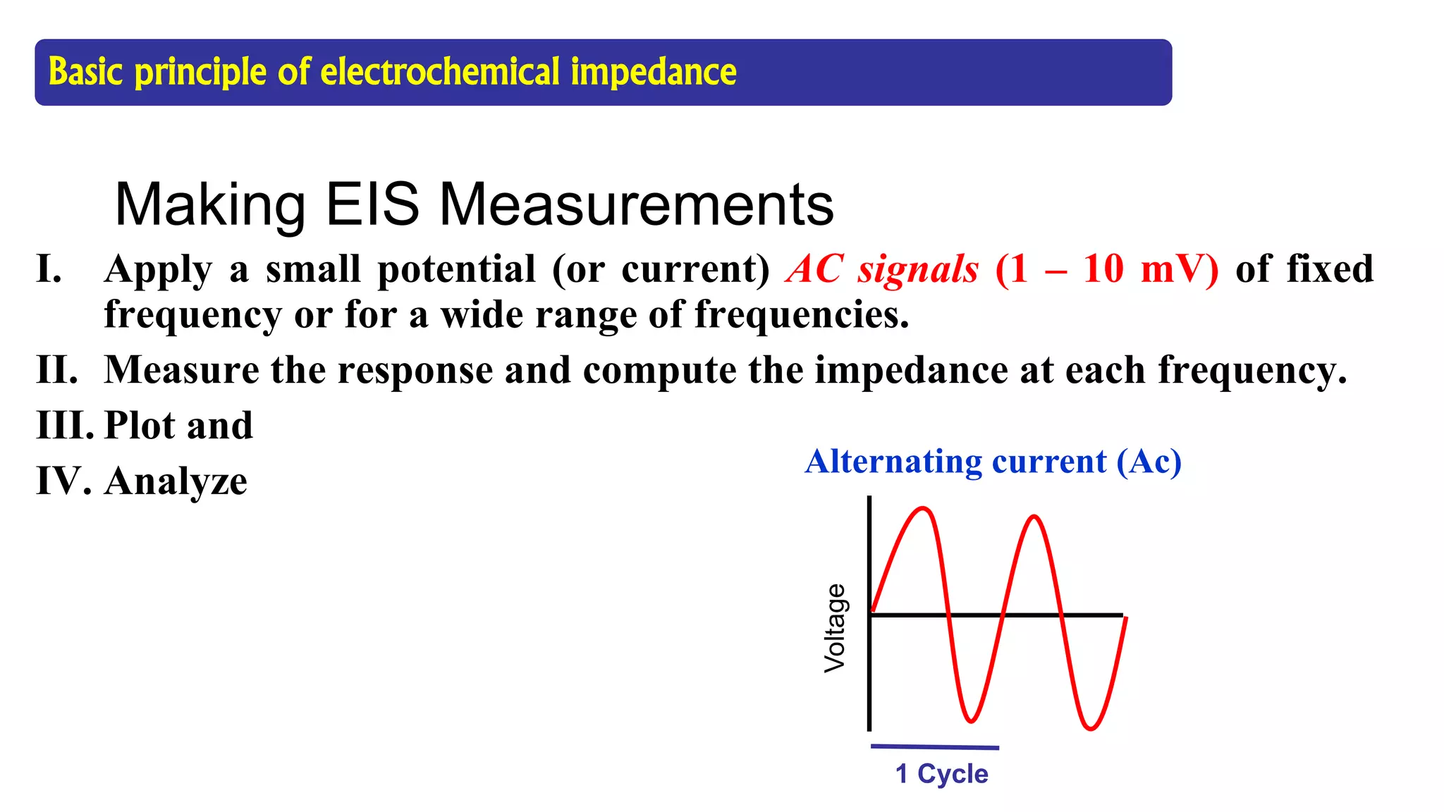 Electrochemical impedance spectroscopy (EIS) | PDF