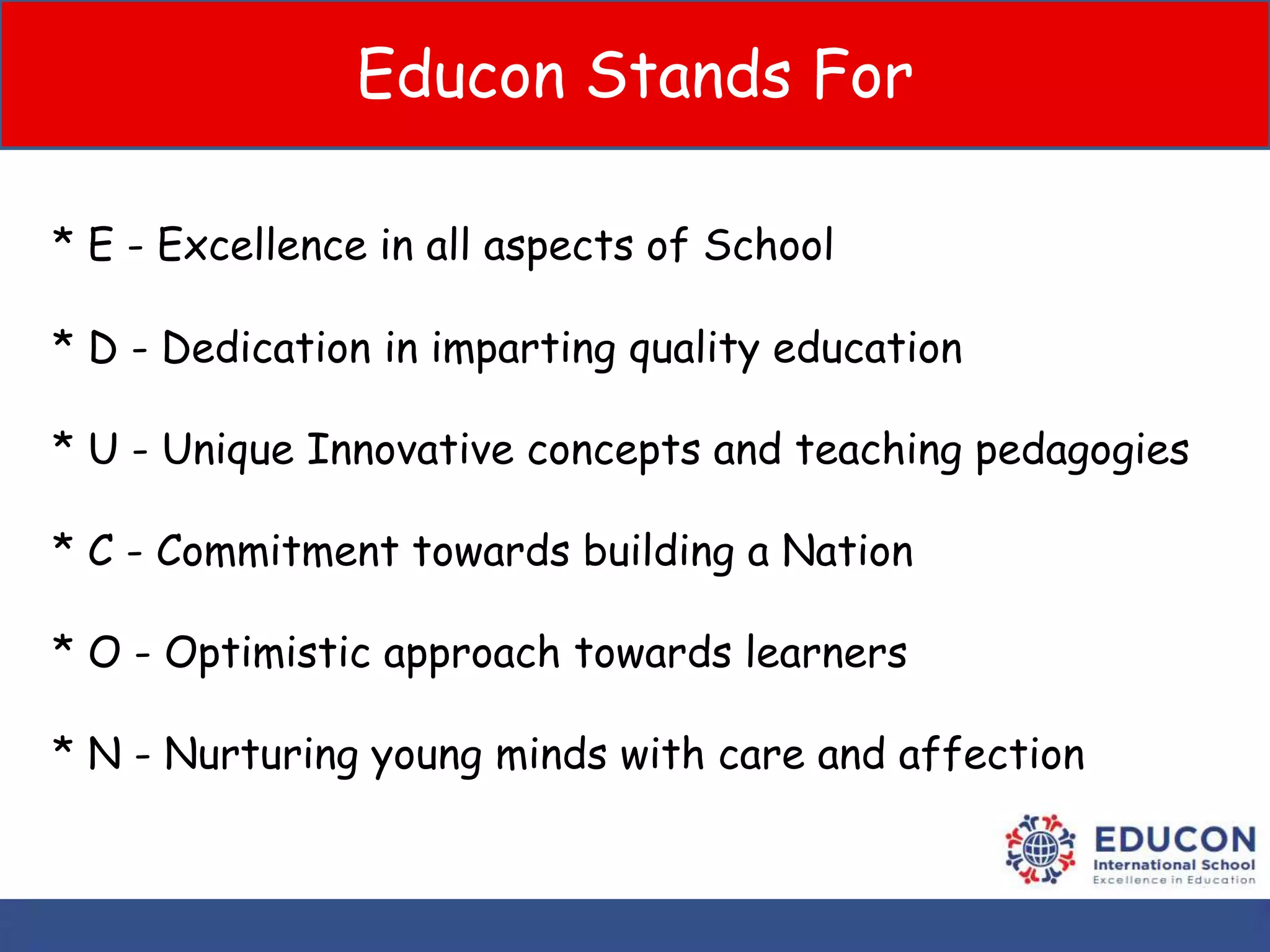 Educon International School - Presentation | PPSX