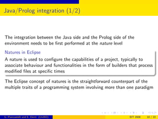 Designing a Development Environment for Logic and Multi-Paradigm Programming | PPT