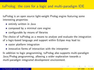 Designing a Development Environment for Logic and Multi-Paradigm Programming | PPT