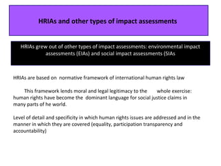 Work on development from a human rights perspective | PPT