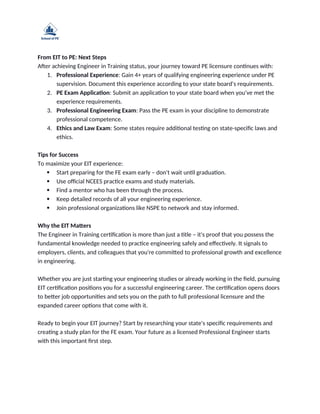 EIT Certification Explained Requirements, Benefits, and Next Steps ...