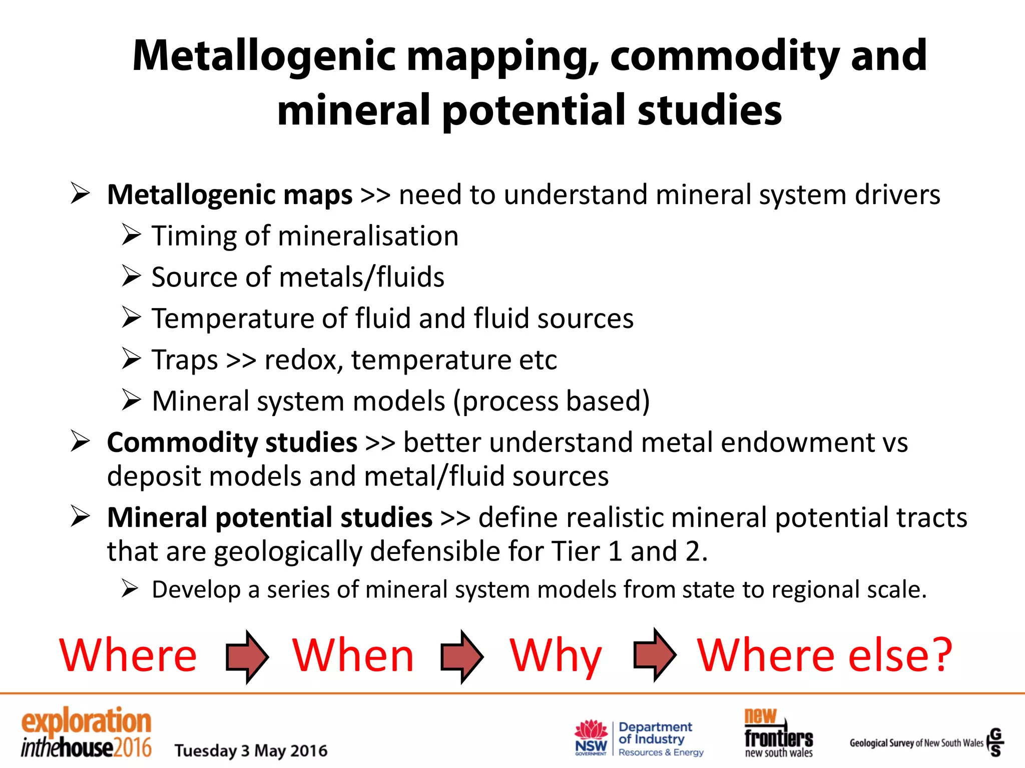 A new metallogenic framework to aid mineral exploration in the Cobar ...