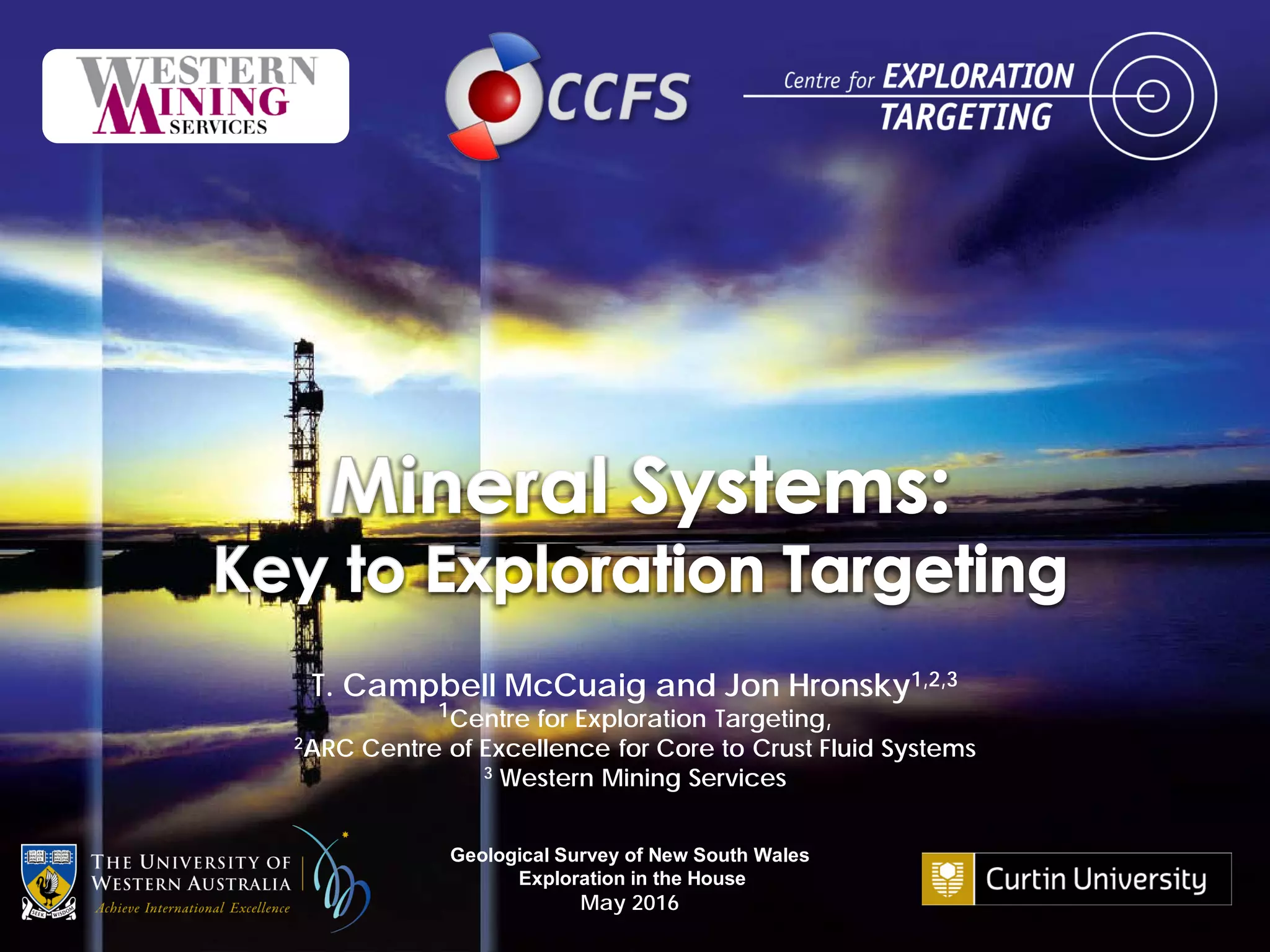 Mineral systems: key to exploration targeting | PDF