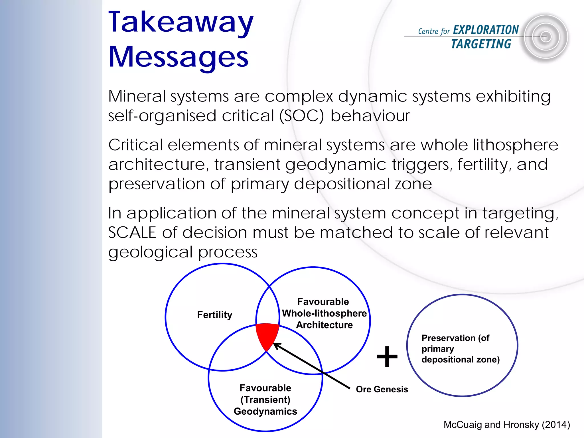 Mineral systems: key to exploration targeting | PDF