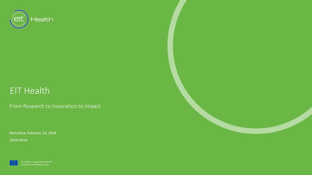 EIT Health Presentation | CRAASH Barcelona | PPT