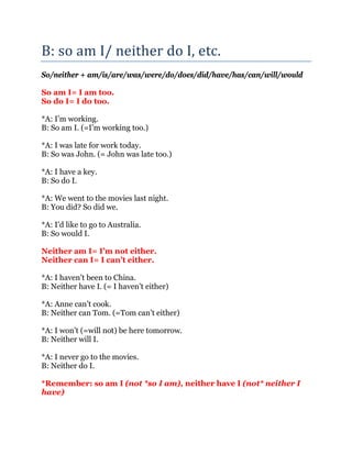 Either_Neither_So_Too.pdf practice for students | PDF