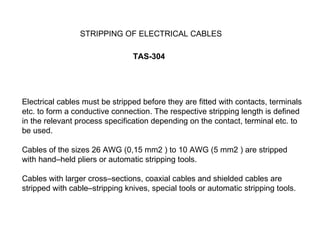 Training for Electrical Harness Equipment and Their Usage by Derya ...