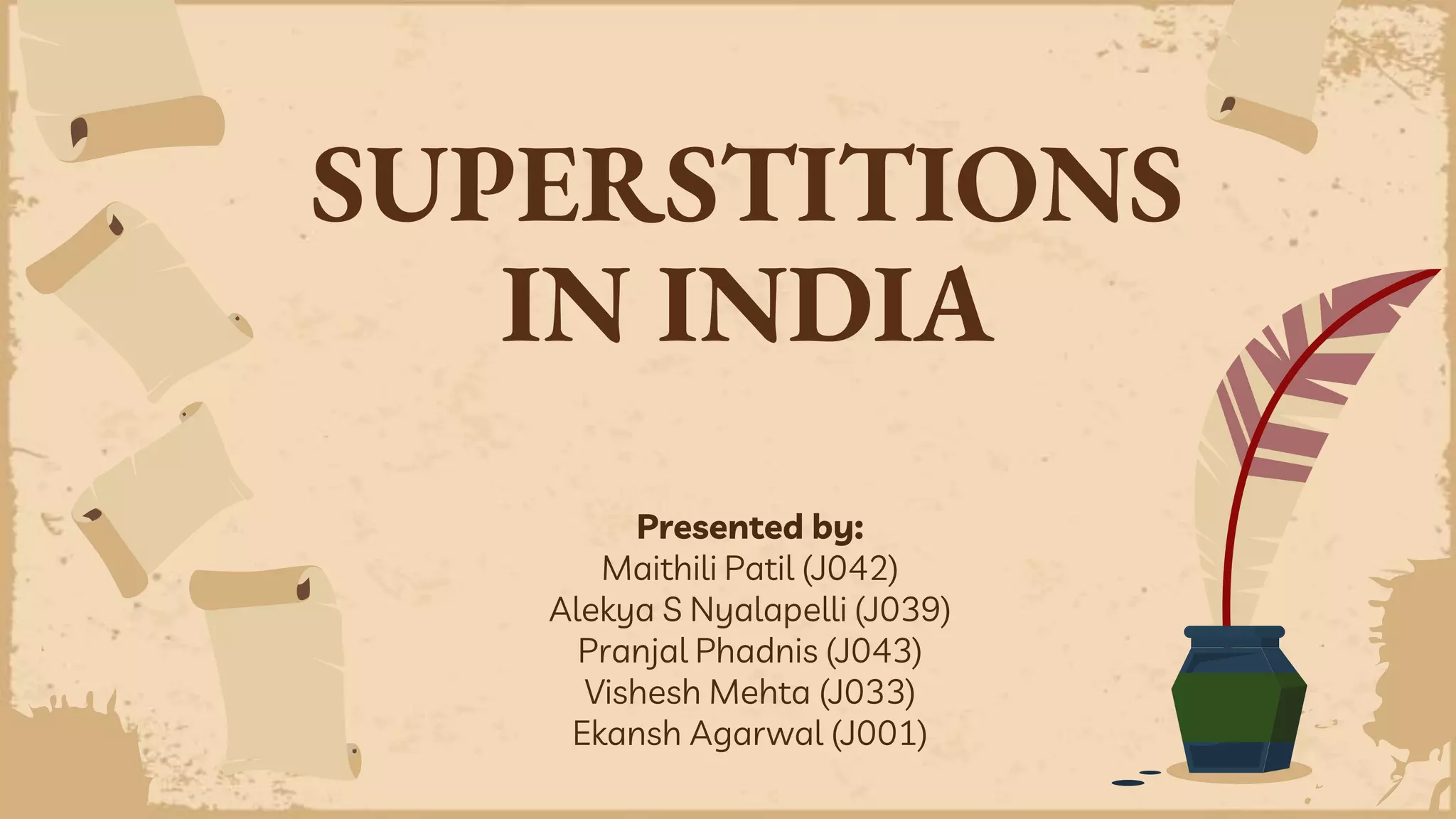 Superstitions in India | PPTX