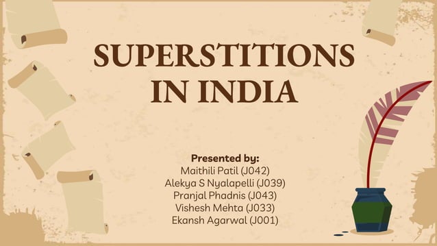 Superstitions in India | PPTX | Hinduism | Religion & Spirituality