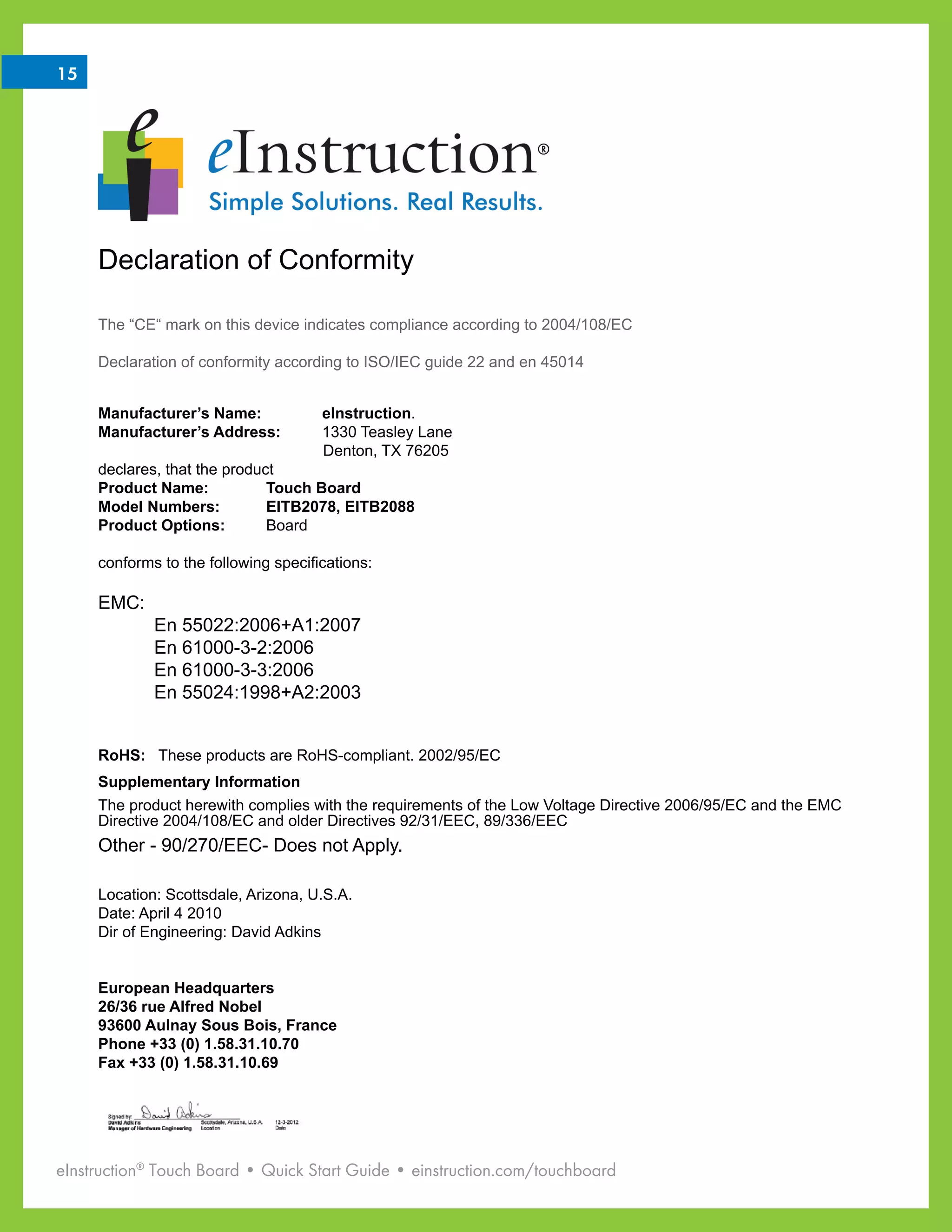 EiTT touchboard getting started guide