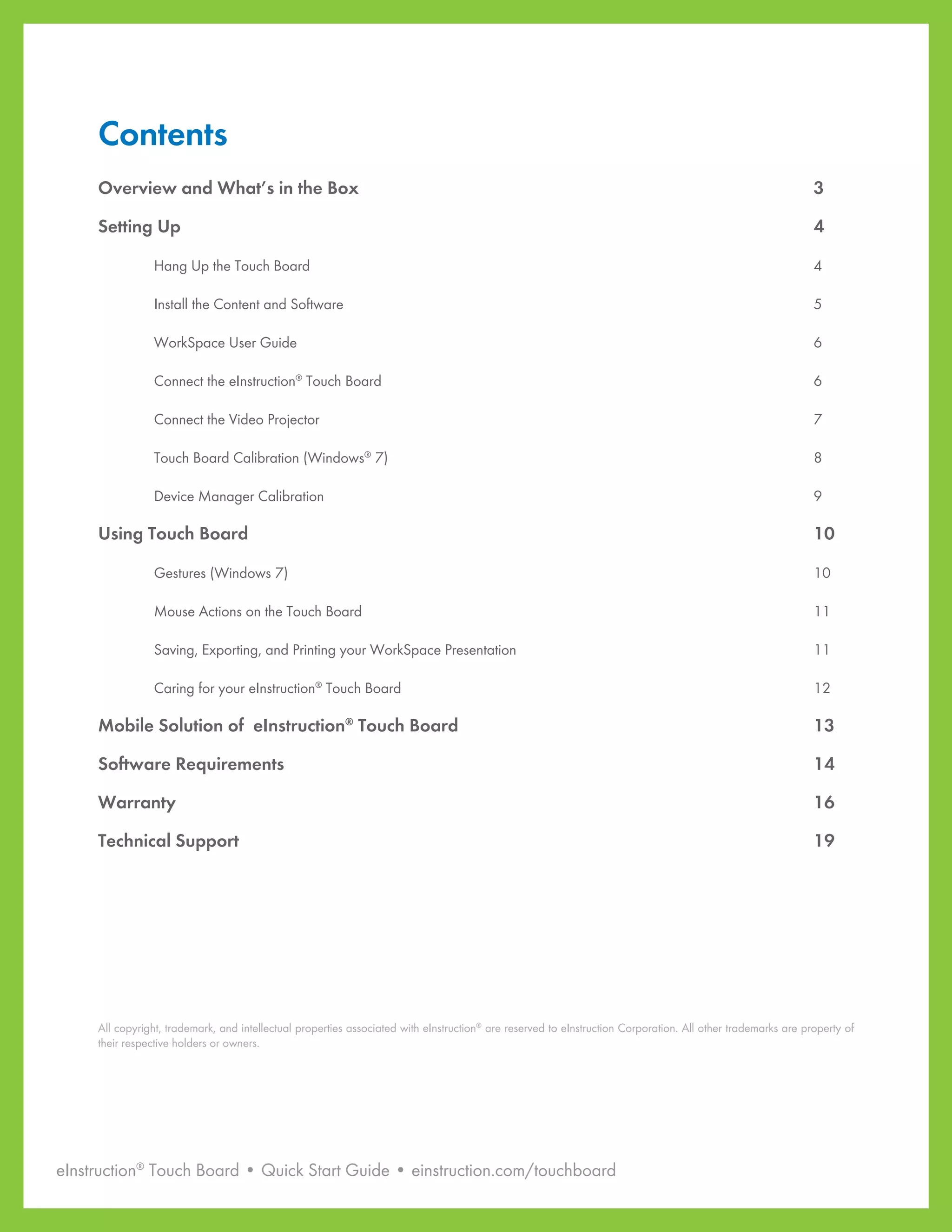 EiTT touchboard getting started guide