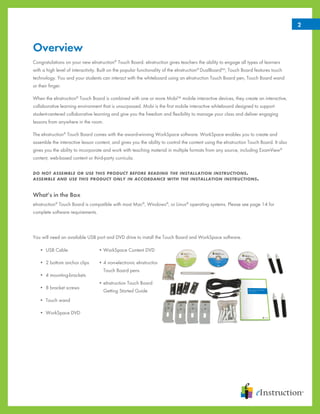EiTT touchboard getting started guide | PDF