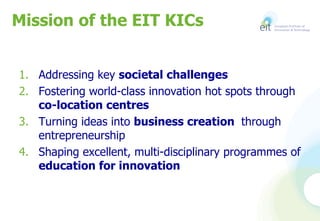The EIT in a nutshell | PDF | Europe Travel | Travel Locations