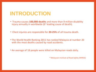 Resuscitation and thoracic trauma | PPT