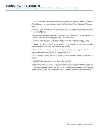 Reducing the burden: The economic and social costs of lung cancer in ...