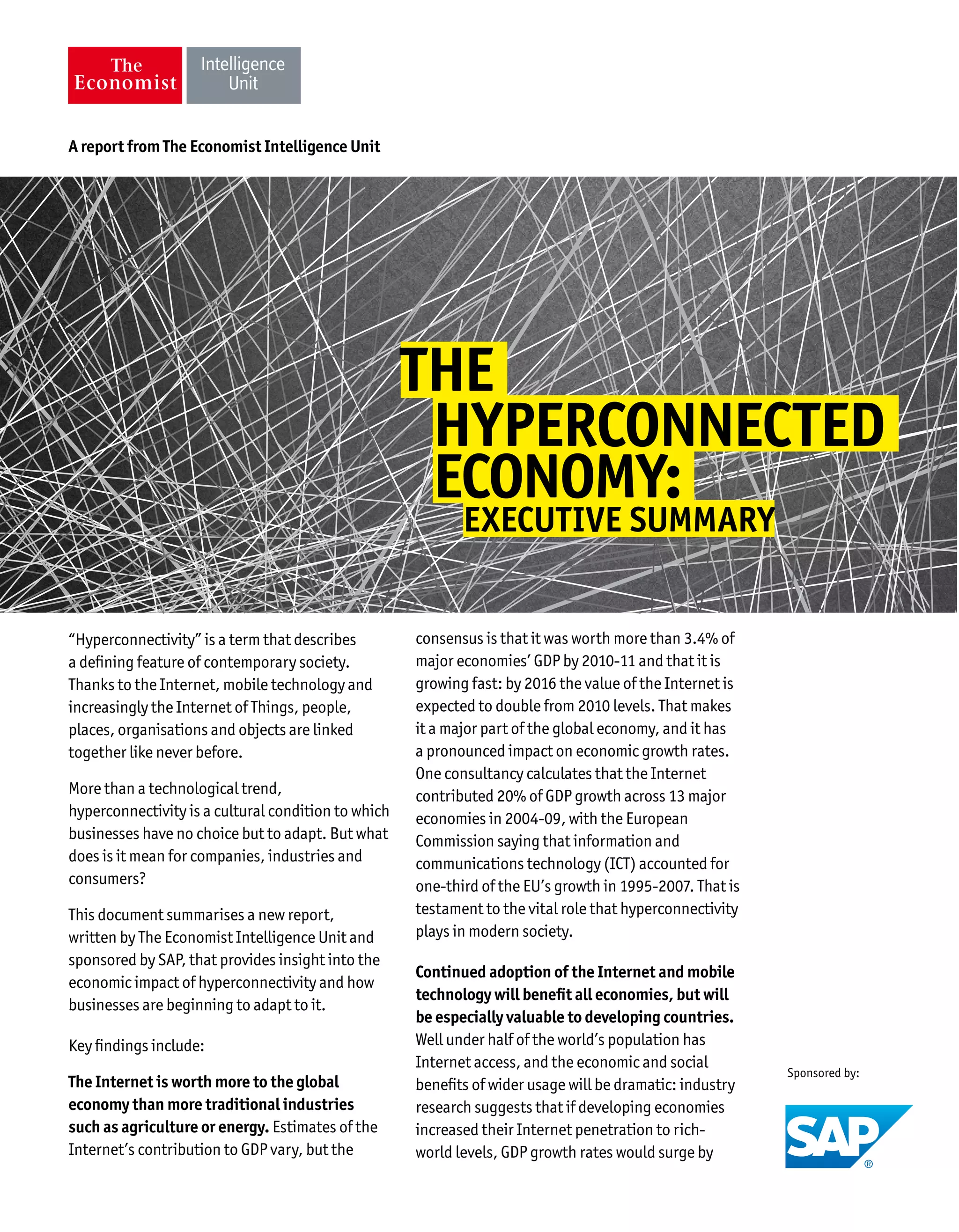 The hyperconnected economy: executive summary | PDF