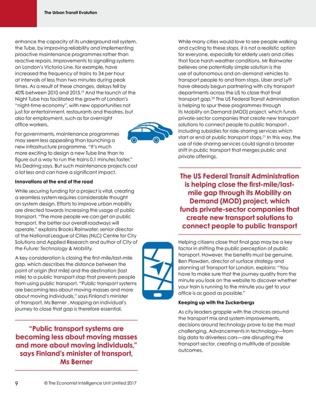 The urban transit evolution | PDF