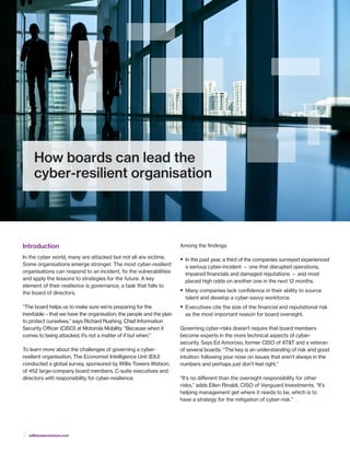How boards can lead the cyber-resilient organisation | PDF