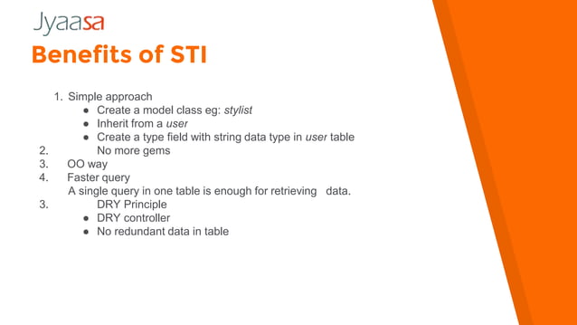 Single table inheritance | PPTX