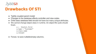 Single table inheritance | PPTX