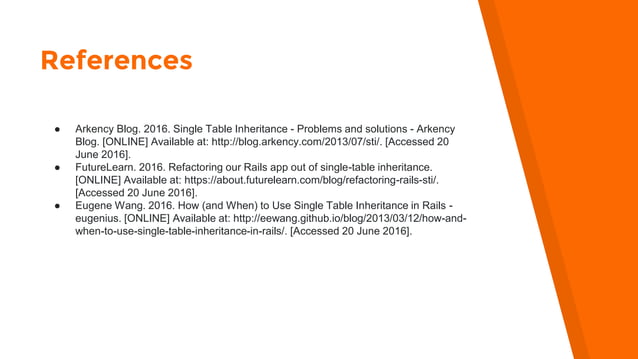 Single table inheritance | PPTX
