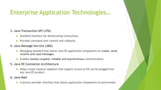 Enterprise Java TYIT Sem 5 Unit 1 Chapter 1 and 2 PPT | PPT
