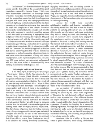 Expanding Learning Opportunities with Transmedia Practices: Inanimate Alice as an Exemplar ...