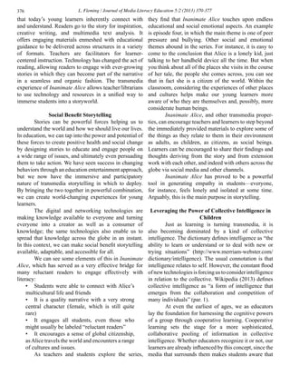 Expanding Learning Opportunities with Transmedia Practices: Inanimate Alice as an Exemplar ...