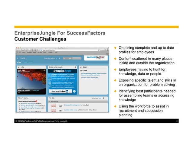 EnterpriseJungle For SuccessFactors - SuccessConnect L1 Overview ...