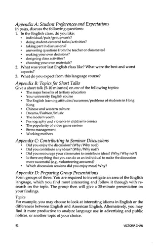 Fostering Learner Autonomy in an ESL Classroom | PDF | Workshops and Classes | Hobbies & Interests