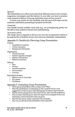 Fostering Learner Autonomy in an ESL Classroom | PDF | Workshops and Classes | Hobbies & Interests