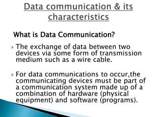 Communication & data network | PPTX