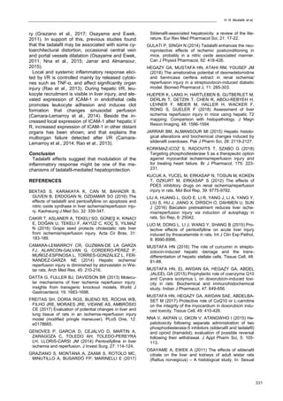 Liver ischemia/reperfusion injury, a setting in which the functional ...
