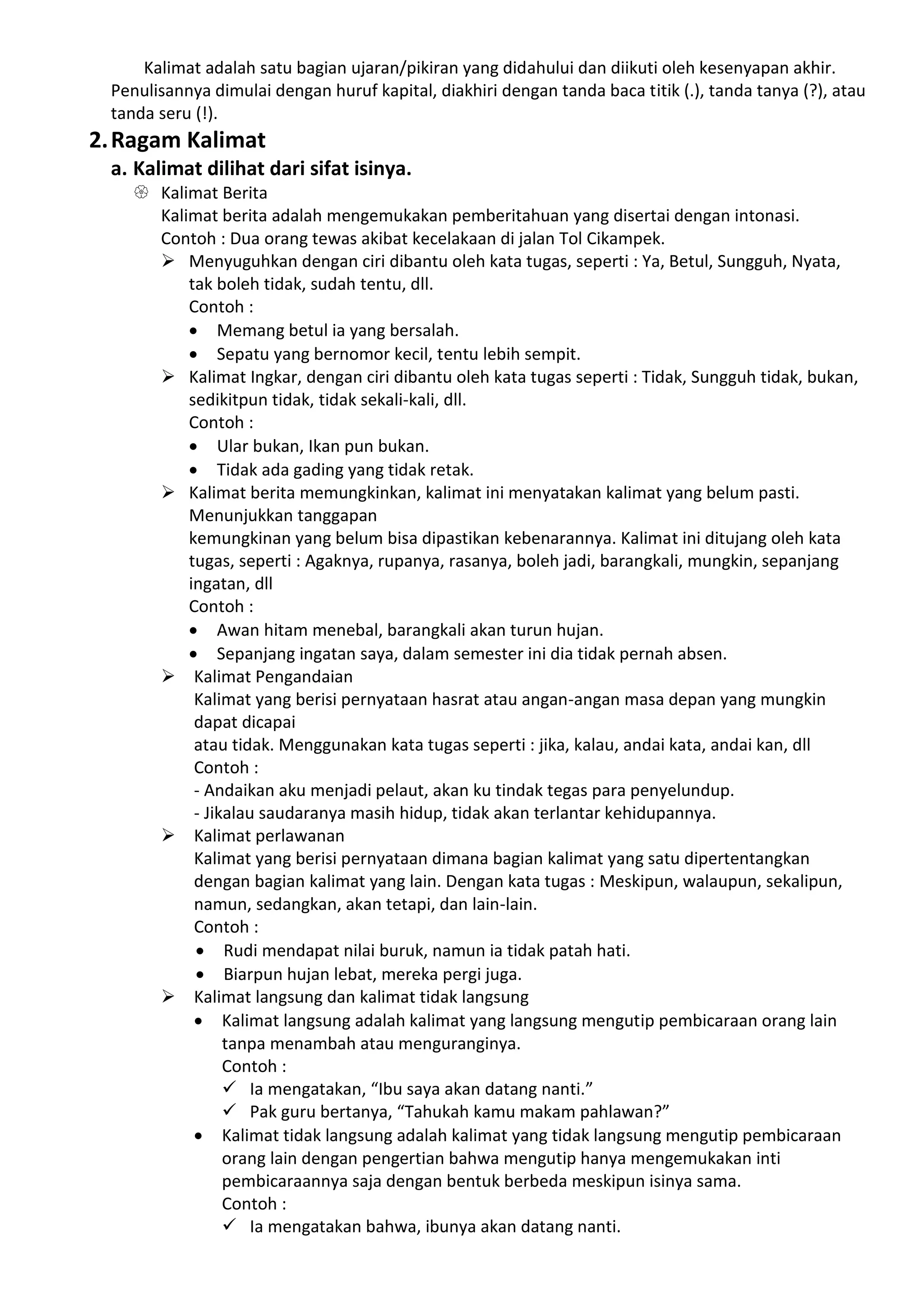 Ejaan, Diksi, Kalimat, dan Paragraf Bahasa Indonesia | PDF