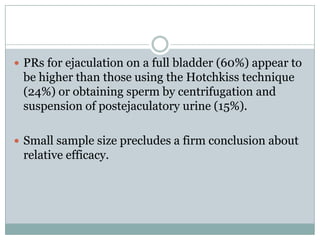 Ejaculation physiology and pathology | PPTX