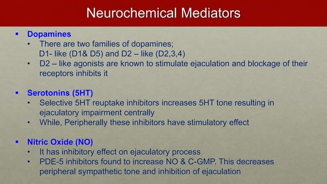 Ejaculatory Disorders | PPTX