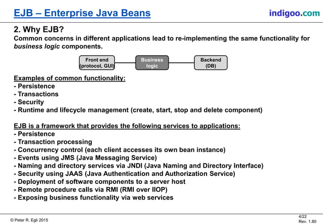 Enterprise Java Beans - EJB | PDF | Web Development | Internet