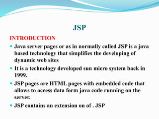 Ejb and jsp | PPTX