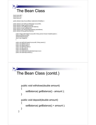 Ejb examples | PDF | Databases | Computer Software and Applications