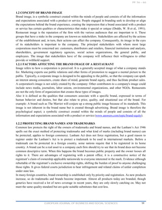 Ejbss 12-1174-effectsofbrandingonrestaurants | PDF