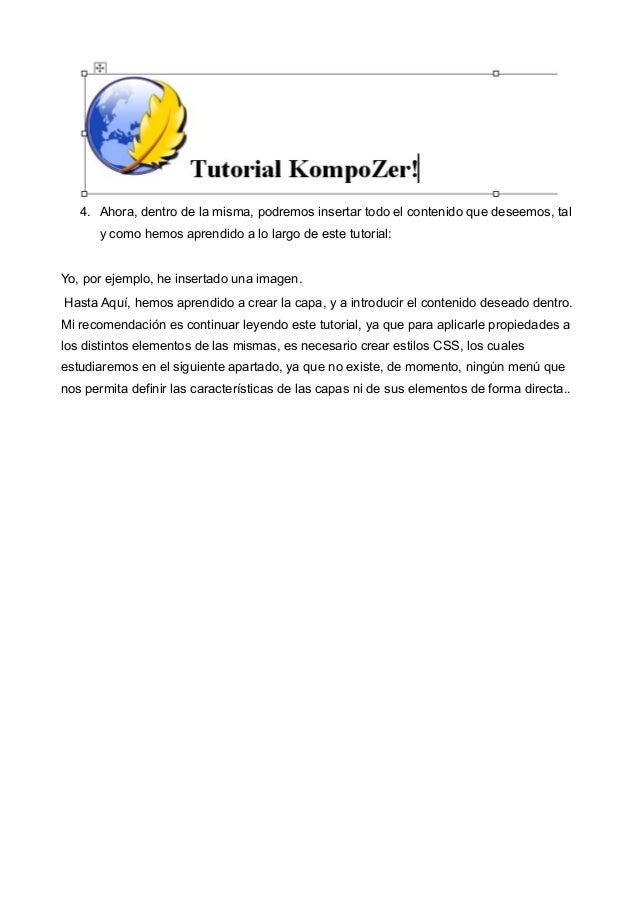 Kompozer tutorial - storeloki