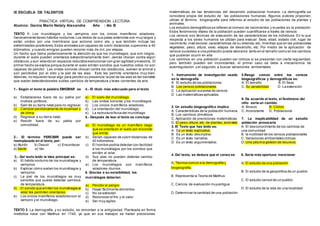 Practica de comprensión lectora | DOC