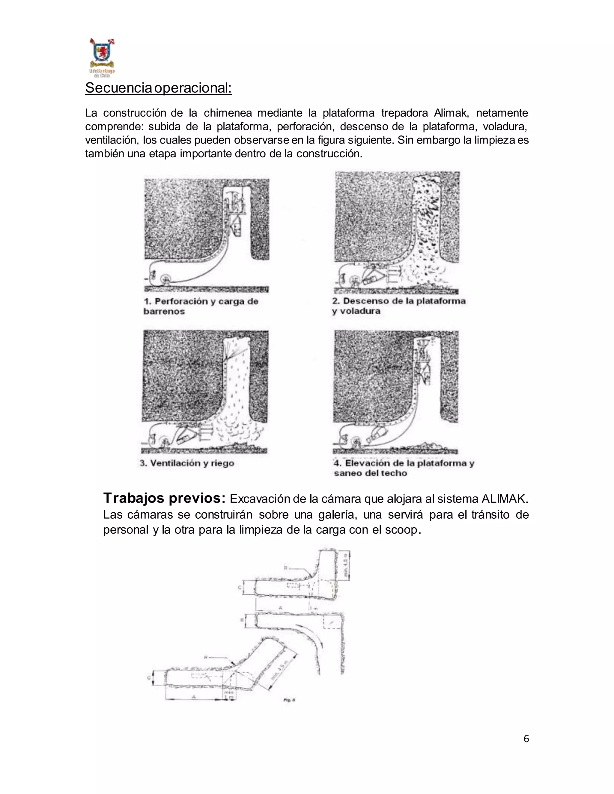 Ejecución de chimeneas mediante sistema ALIMAK y Raise Borer | DOCX