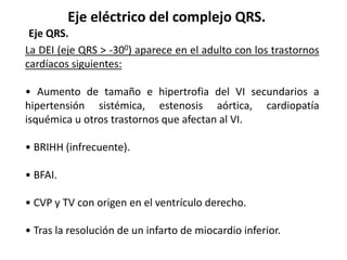 Eje eléctrico del complejo QRS. | PPTX