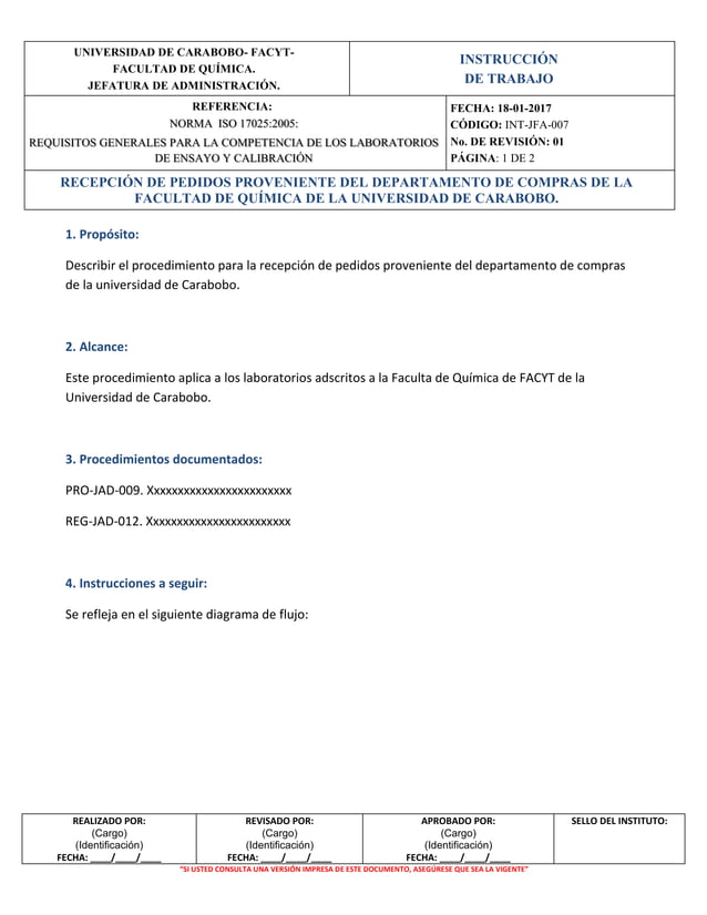 Como Hacer Una Instruccion De Trabajo at Alyssa Reeks blog